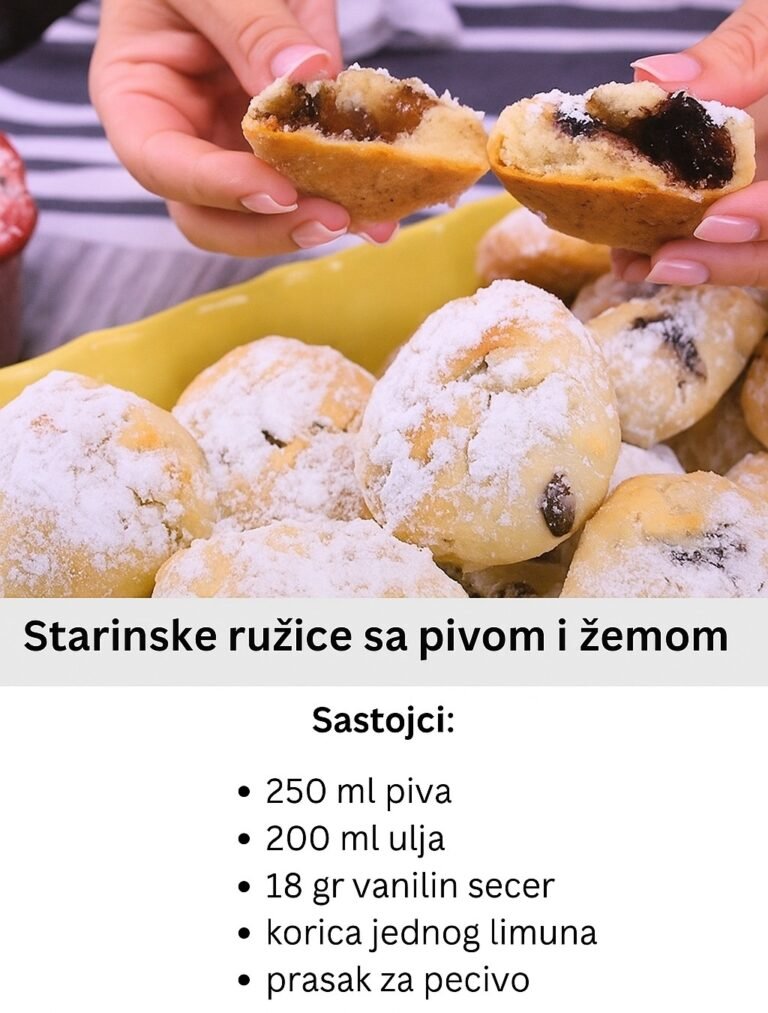 POSNE STARINSKE RUZICE SA PIVOM I DOMACIM DZEMOM OD SLJIVA – ODMAH ...