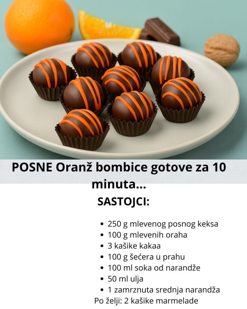 POSNE Oranž bombice gotove za 10 minuta… - zdravlje