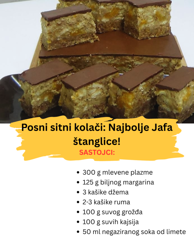 Posni sitni kolači: Najbolje Jafa štanglice! - zdravlje